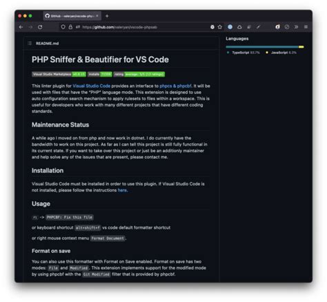 PHP Sniffer Beautifier For Visual Studio Code Tom McFarlin