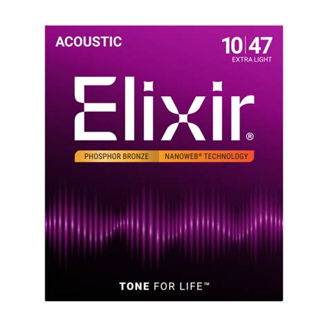 Elixir 16002 Nanoweb Coated Acoustic Phosphor Bronze Guitar Strings