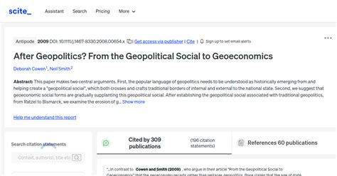 After Geopolitics From The Geopolitical Social To Geoeconomics