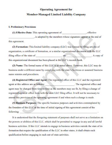 Free 10 Limited Liability Company Agreement Samples In Ms Word