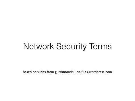 Network Security Ppt