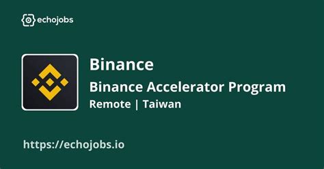 Hiring Binance Accelerator Program Data Scientist Ai Platform Remote Taiwan Taipei Taiwan