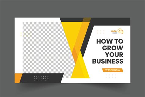 Business Promotion Thumbnail Design And Web Banner Template Video Thumbnail Design Template