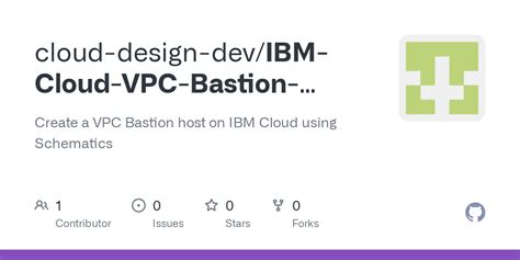 Github Cloud Design Devibm Cloud Vpc Bastion Schematics Create A Vpc Bastion Host On Ibm