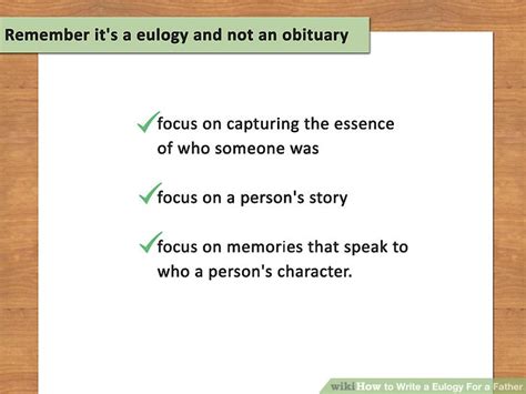 How To Write A Eulogy For A Father 15 Steps With Pictures
