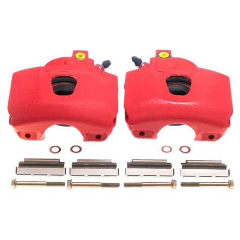 Power Stop 94 96 Ford Bronco Front Red Calipers Pair Sbp