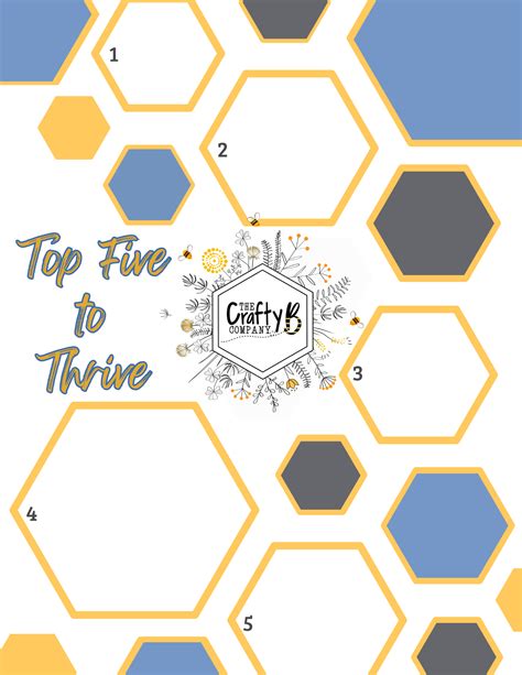 Top 5 To Thrive The Crafty B Company