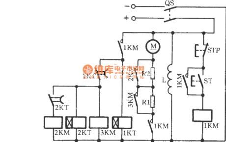 DC Motor Start Circuit Controlled By The Time Relay Control Circuit Circuit Diagram SeekIC