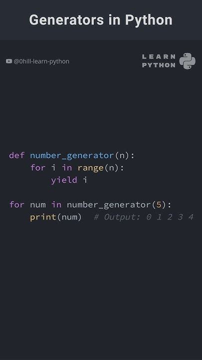generators in python pythonlearning programming coding pythoncoding