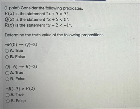 [answered] 1 point consider the following predicates p x is the kunduz