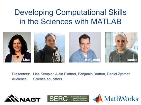 Developing Computational Skills In The Sciences With Matlab Webinar