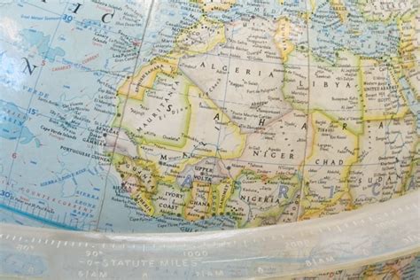 Lucite Mounted World Globe Factory 20