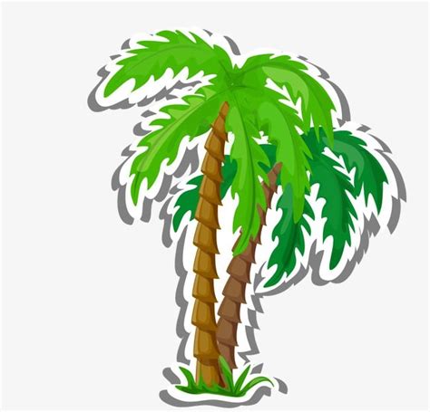 รูปการ์ตูนต้นไม้มะพร้าว Png ต้นมะพร้าว การ์ตูน ต้นมะพร้าวภาพ Png และ Psd สำหรับดาวน์โหลดฟรี