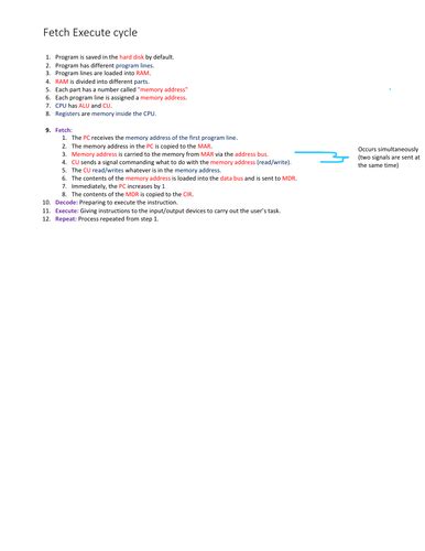 Fetch Decode Execute Cycle Animated Presentation With Explanation