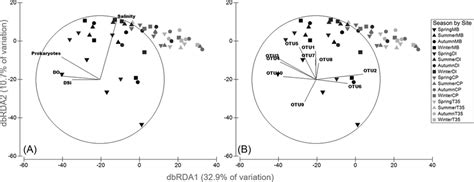 Dbrda Plot For Pelagibacteraceae Based On The Braycurtis Similarity