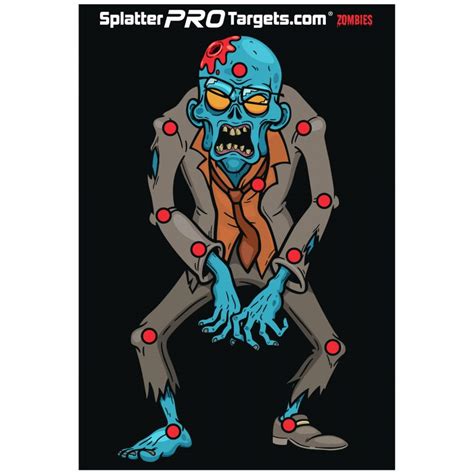 Zombie 1 Fluorescent Targets Splatter Pro Targets