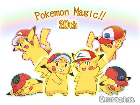 Pikachu And Ash Ketchum Pokemon And 1 More Drawn By Muraziti Zu Danbooru