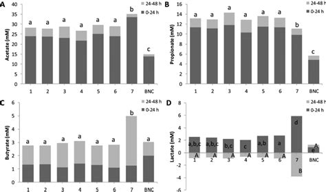 Microbial Metabolic Activity Scfa And Lactate Production Mean Values