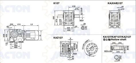 K127 KA127 KF127 KAF127 KAZ127 KAB127 KAT127 Helical-bevel Gearmotor,7 ...