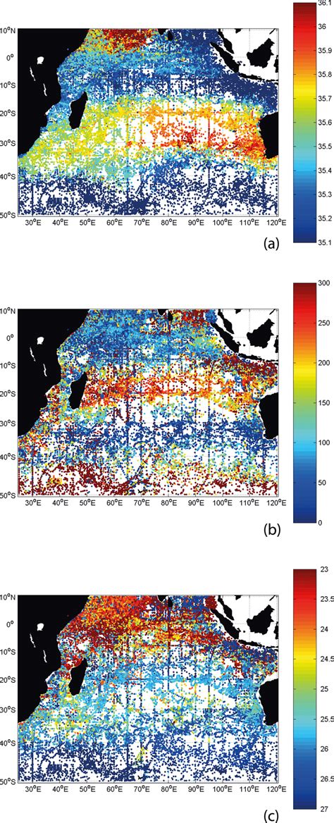 A Surface And Subsurface Salinity Maxima For The Hydrographic Data Download Scientific