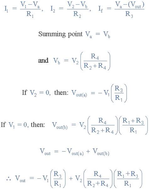 Differential Amplifier Transfer Function Amplifier Transfer Function
