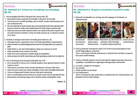 Gr 7 Lewensorientering Kw 1 Afrikaans Testpapers