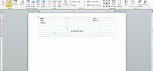 How To Merge Split Format Cells In Microsoft Word 2010 Microsoft Office WonderHowTo