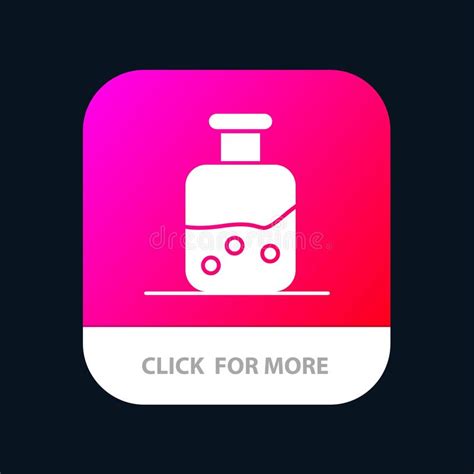 lab test science bottle mobile app button android and ios glyph