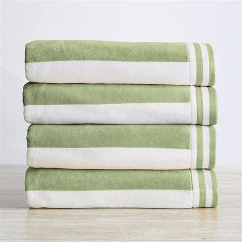 Great Bay Home 100 Cotton Velour 4 Pack Oversized Beach