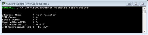 Powercli Module To Check Cpu Memory And Storage Overcommitment