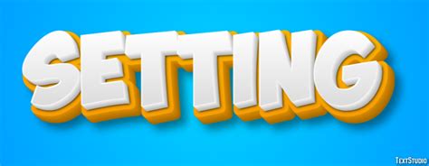 Setting Text Effect And Logo Design Word