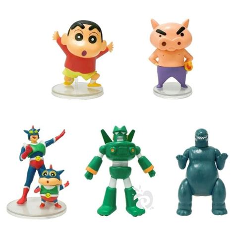 Jual Shinchan Kamen Pahlawan Bertopeng Figure Set 5 Mainan Pajangan Miniatur Topper FG845