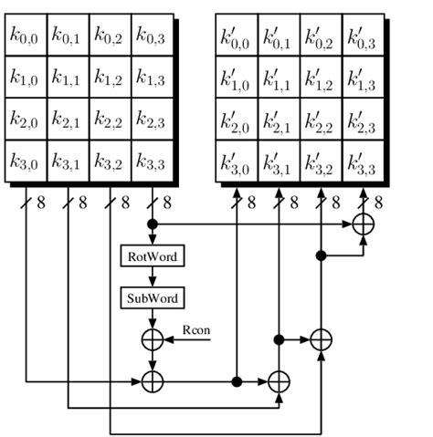 Forward Round Key Generation Download Scientific Diagram