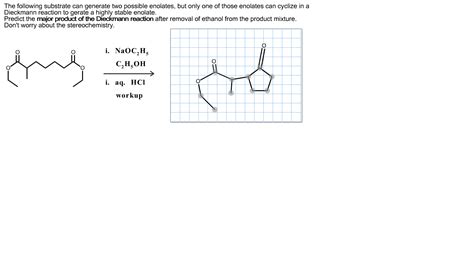 Solved The following substrate can generate two possible | Chegg.com