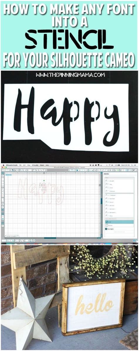 How To Make Any Font Into A Stencil To Cut With Your Silhouette Cameo