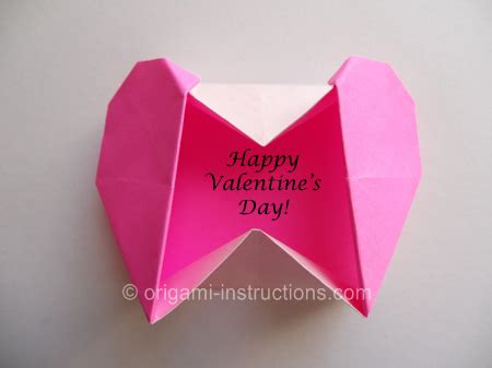 Origami Secret Heart Folding Instructions