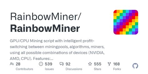 GitHub RainbowMiner RainbowMiner GPU CPU Mining Script With Intelligent Profit Switching