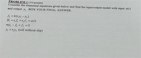 solved problem 1 10 points consider the elemental