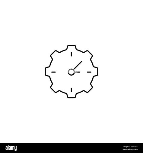 Time And Clock Line Icons Vector Linear Icon Set Stock Vector Image Art Alamy