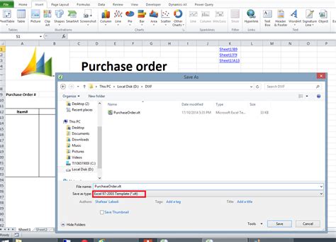 AX Trade Logistics Export Purchase Order Data To MS Excel Template With Dynamics AX
