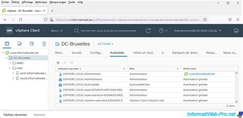 Manage Roles Users And Permissions On VMware VSphere 6 7 VMware Tutorials InformatiWeb Pro