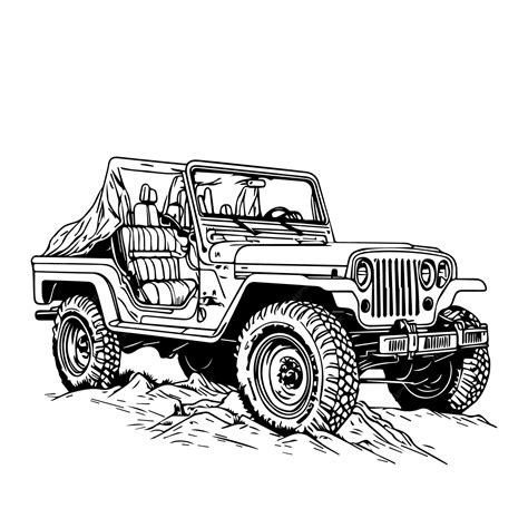 Premium Vector Transportation Vehicle Jeep Vector American Automotive Truck Army Jeep Wheel