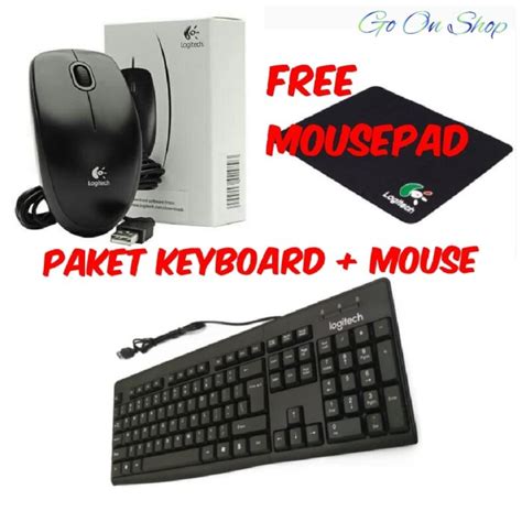 Jual Paket Hemat Komplit Keyboard Usb Mouse Logitech Limitd Shopee Indonesia