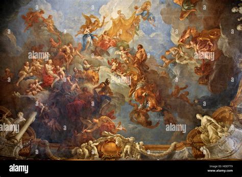 The Apotheosis Of Hercules By Francois Lemoyne In Hercules Room In