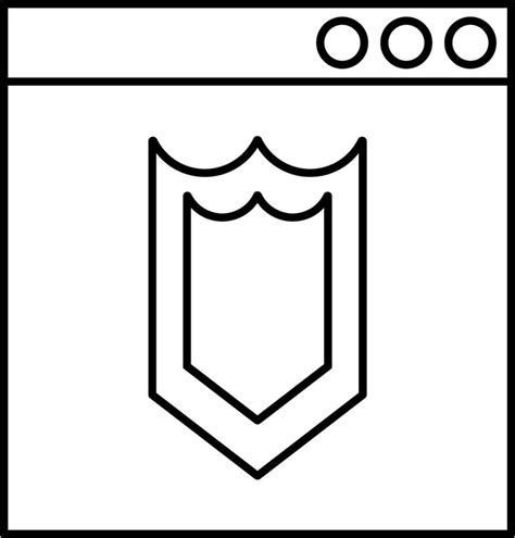 Web Page Security Icon In Line Art Vector Art At Vecteezy