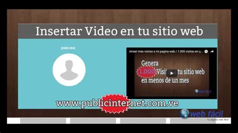 Como Insertar Videos De Youtube En Mi Pagina Web Facil Youtube