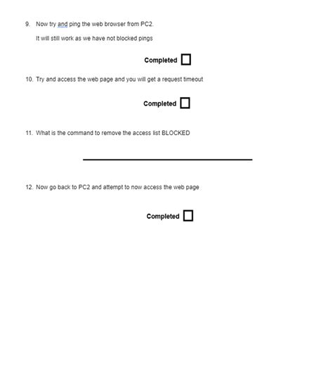 IPV ACL II Web Objective Configure An IPv ACL On Chegg Com