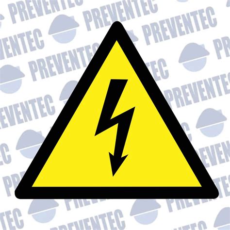 Carteles Riesgo Eléctrico Pictograma Troquelado