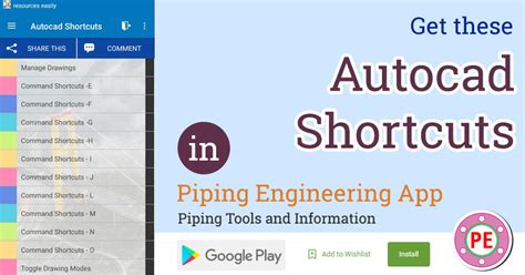 Autocad Shortcuts The Piping Engineering World