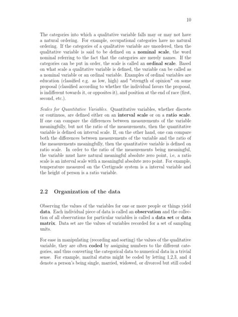 Basics Of Statistics 3 Pdf Level Of Measurement Categorical